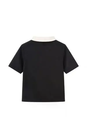 TOMBOLINI Contrast-trim Short-sleeve T-shirt - Blue