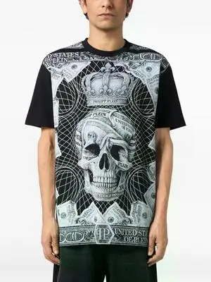 Philipp Plein Dollar Skull T-shirt