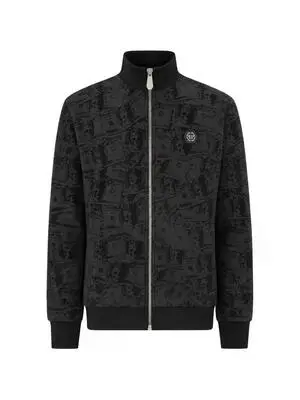 Philipp Plein Dollar-print Tracksuit Jacket - Black