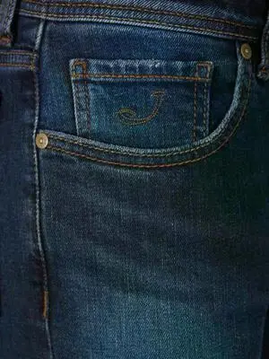 JACOB COHЁN Whiskered Slim-fit Jeans