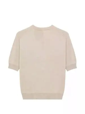 TOMBOLINI Fine-knit Ribbed-trim T-shirt