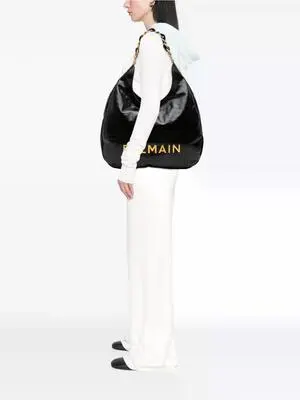 Balmain 2020-2026 Soft Calfskin 1945 Hobo Bag