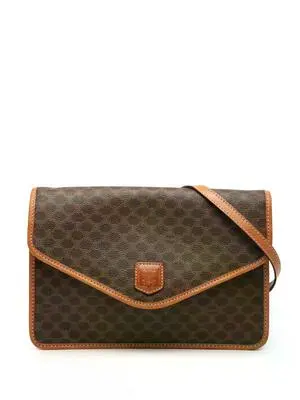 Celine 2007 Macadam Coated Canvas Crossbody Bag