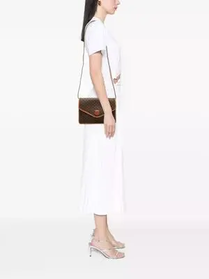 Celine 2007 Macadam Coated Canvas Crossbody Bag