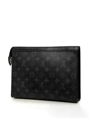 LOUIS VUITTON Monogram Eclipse Pochette Voyage Mm Clutch Bag