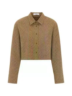 ELE Cropped Checked Shirt