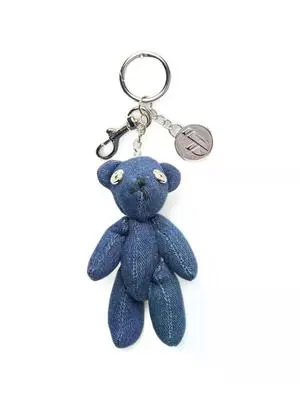 Iceberg Indigo Denim Teddy-bear Keyring Blue