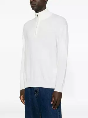 LISA YANG Quarter-zip Knitted Sweater