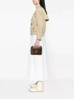 Celine 20th Century Macadam Coated Canvas Handbag
