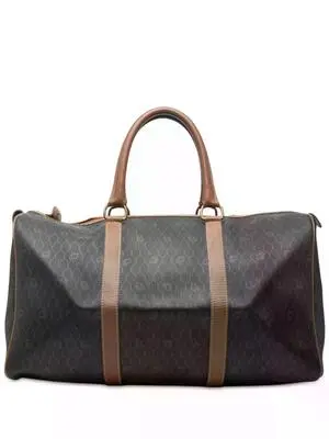 Dior 20th Century Honeycomb Coated Canvas Travel Bag - Black