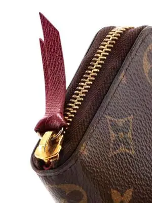 LOUIS VUITTON Clemence Wallet Monogram Canvas Small Wallets