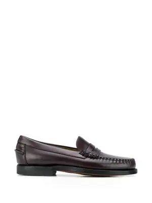 SEBAGO Penny-slot Leather Loafers - Red