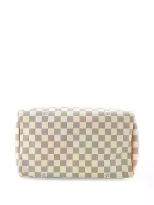 LOUIS VUITTON Speedy Handbag Damier Satchel - White