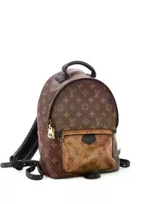 LOUIS VUITTON Palm Springs Reverse Monogram Canvas Pm Backpack - Brown