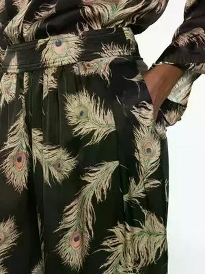 Zimmermann Feather-print Trousers