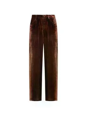 PIERRE-LOUIS MASCIA Velvet Straight-leg Trousers
