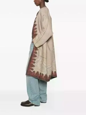 PIERRE-LOUIS MASCIA Paisley-print Blanket-stitch Kimono