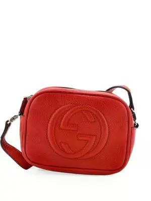 Gucci Soho Disco Leather Mini Crossbody Bag - Red