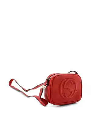Gucci Soho Disco Leather Mini Cross Body Bag - Red