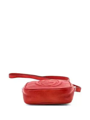 Gucci Soho Disco Leather Mini Cross Body Bag - Red