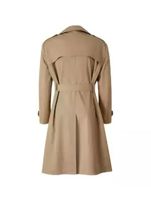 Tagliatore Double-breasted Belted Trench Coat