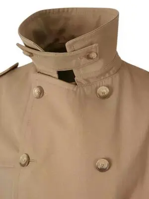Tagliatore Double-breasted Belted Trench Coat