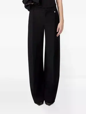 Giuseppe Di Morabito Pressed-crease Wide-leg Tailored Trousers - Black