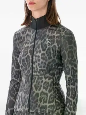Adidas By Stella McCartney Leopard-print Zip-up Jacket