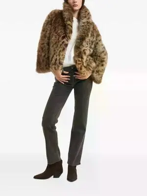 BULLY Leopard-print Faux-fur Coat