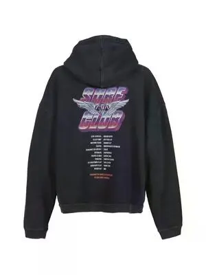 JUN/NAKAYAMA Feather-print Zip-up Hoodie