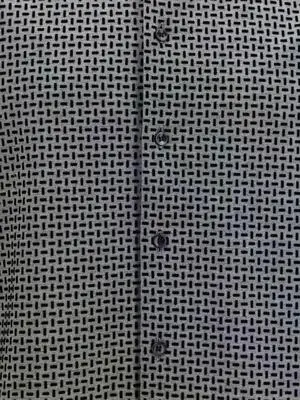 Giorgio Armani Geometric-print Long-sleeve Shirt