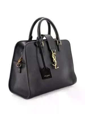 Saint Laurent Monogram Cabas Leather Baby Satchel