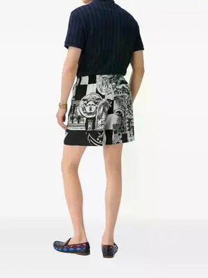 Versace Printed Silk Twill Shorts