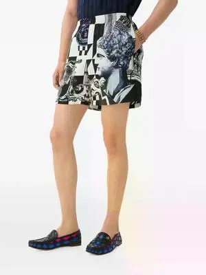 Versace Printed Silk Twill Shorts