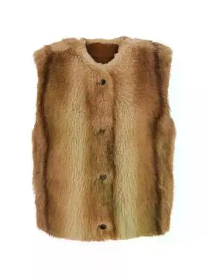 URBANCODE Reversible Faux-fur Gilet - Brown