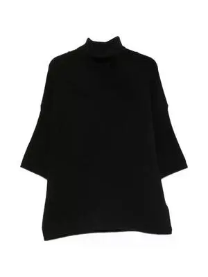 Christian Wijnants Roll-neck Short-sleeve Sweater - Black