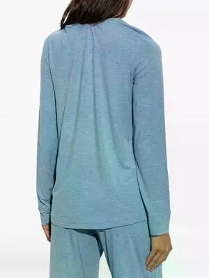 Hanro Natural Elegance Long-sleeve Pyjama Top