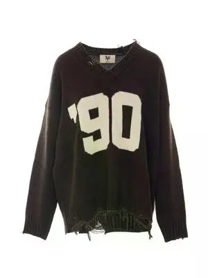 ANIYE BY Duke Distressed Sweater - Brown