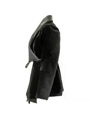 BLANCHA Belted Shearling Jacket