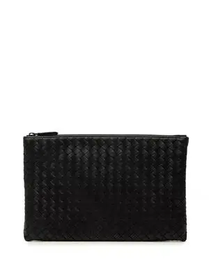 Bottega Veneta 2012-2026 Nappa Intrecciato Clutch Bag - Black