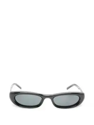 Saint Laurent Plump Oval-frame Sunglasses - Black