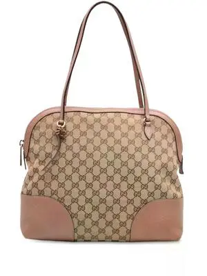 Gucci 2016-2026 Medium Gg Canvas Bree Dome Tote Bag - Neutrals
