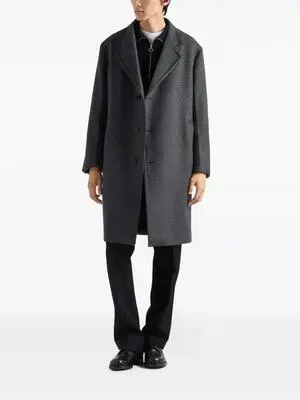 Prada Single-breasted Wool And Cashmere Coat