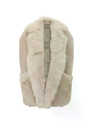 BLANCHA Shearling-trim Gilet