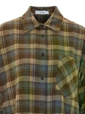 ELE Check-pattern Button-up Shirt