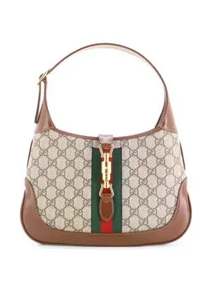 Gucci Jackie 1961 Gg Coated Canvas Hobo Bag