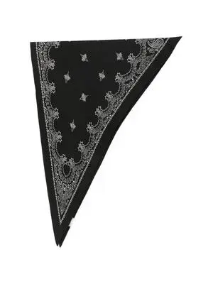 Destin Bandana-print Scarf - Black