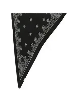 Destin Bandana-print Scarf - Black