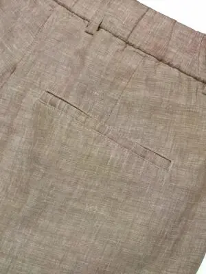 UNITY Linen-blend Pressed-crease Shorts