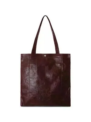 LANCASTER Crinkled-finish Tote Bag - Red